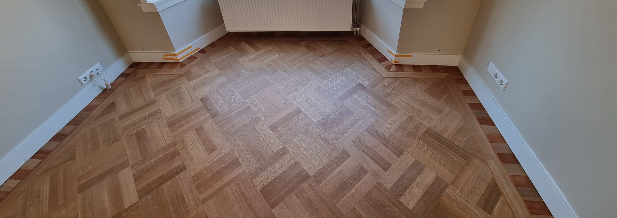 Blok patroon vloer - Neerlandia Houten Vloeren